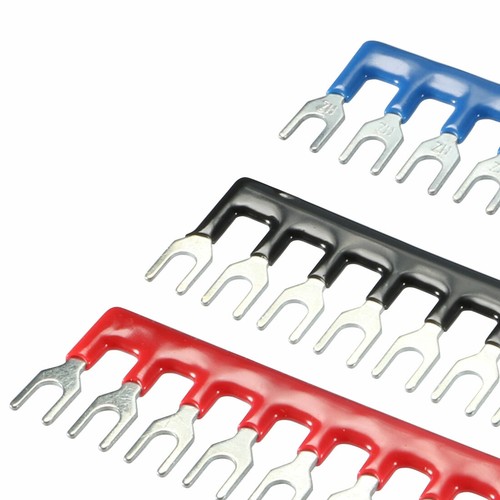 6PCS Fork Type 600V 25A 5mm Pitch 12 Position PCB Terminal Strip Jumper ...