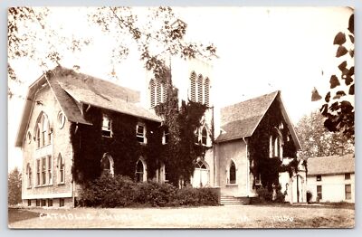 Centerville IA Jerkinhead Roof, Stucco, Ivy Pants Catholic Church c1936 ...