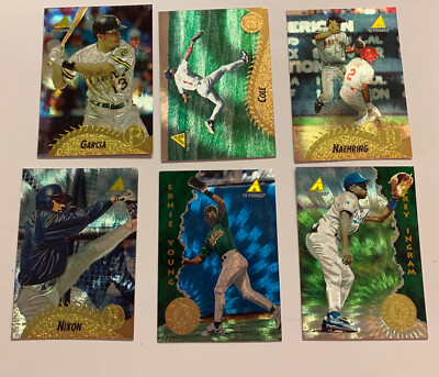6 PINNACLE 1995 MUSEUM COLLECTION Baseball Cards Young Nixon Cole ...