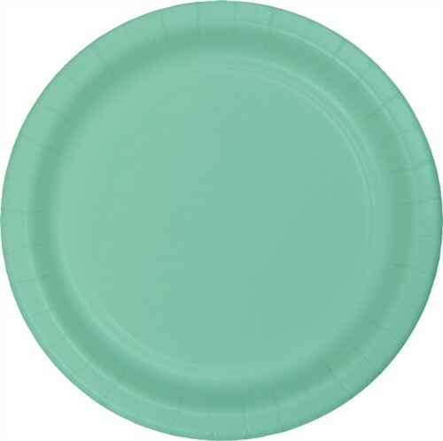 Mint Green 9 Inch Paper Plates 24 Per Pack Green Party Tableware ...