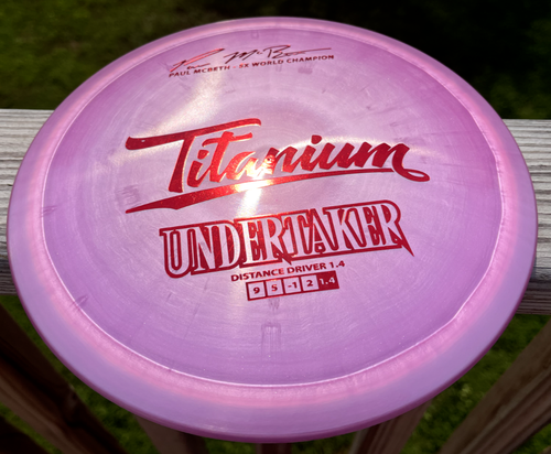 NEW Discraft McBETH Titanium Undertaker 174 g Pink Driver Golf Disc 5x ...