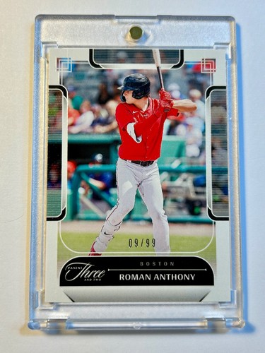 Roman Anthony 2024 Panini Three & Two ROOKIE RC /99 Card RED SOX | eBay