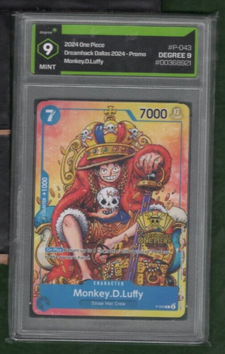 One Piece Card Monkey D Luffy P-043 2nd Anniversary Dreamhack Dallas ...