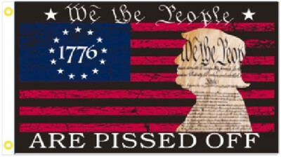 3X5 WE THE PEOPLE ARE PISSED OFF TRUMP 2024 1776 JANUARY 6TH Flag 100D ...
