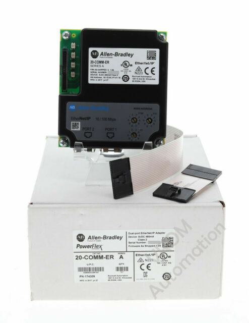 Allen-Bradley 20-COMM-ER Dual-port Ethernet Adapter for sale online | eBay