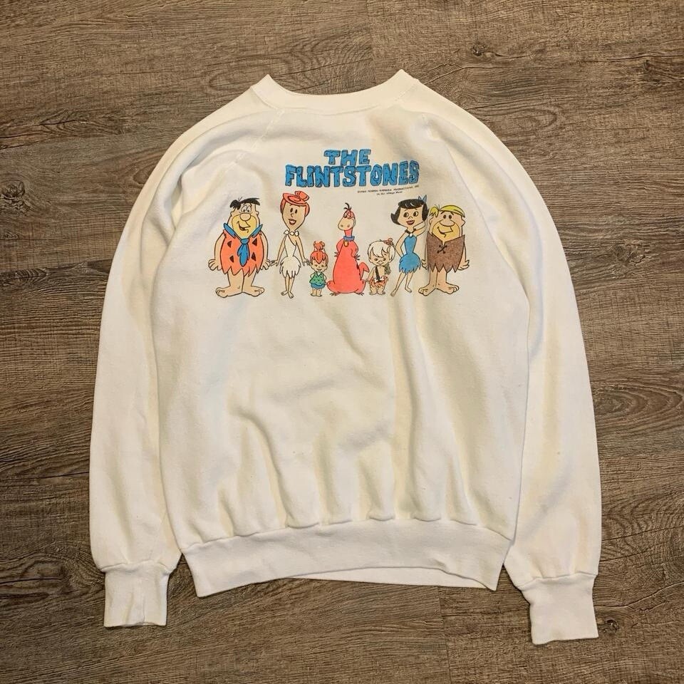 Vintage 1985 the flint stones Cartoon Network sweatsh… - Gem