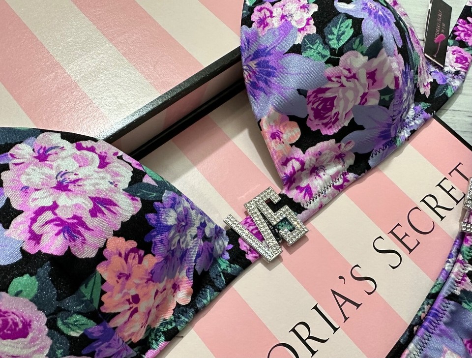 Victoria's Secret Swim VS Shine Hardware Bikini Swim Brazilian Set S M ...