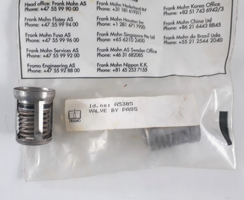 Valve By Pass Id No A5385 For Framo Sd125/Sd150 | eBay