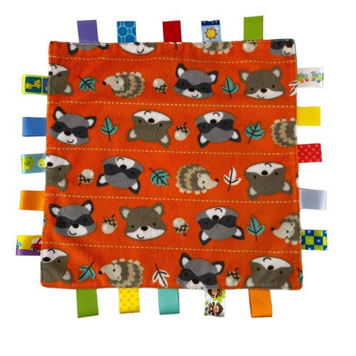 Taggies Orange Lovey Woodland Animals Baby Security Blanket Raccoon ...