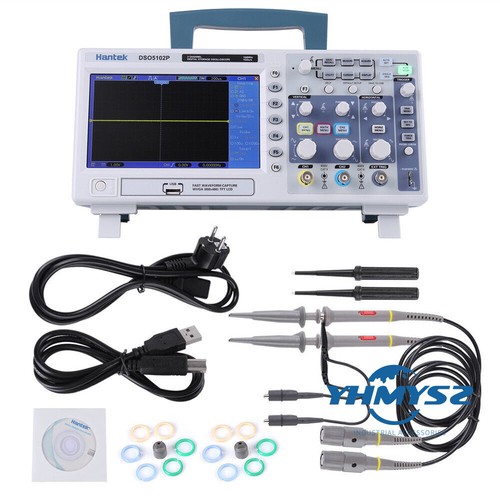 Hantek DSO5102P USB 1Gsa/s 100MHz 7'' TFT Digital Oscilloscope 40K 2CH ...