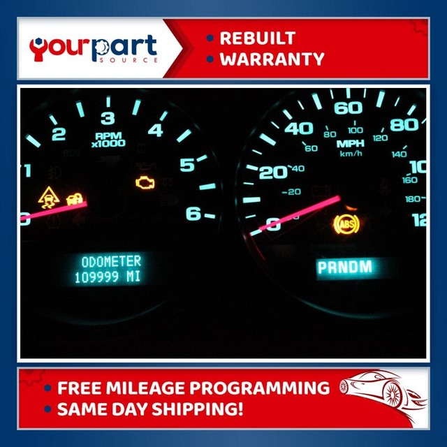 2009-2013 Chevrolet Silverado MPH Instrument Cluster Speedometer ...