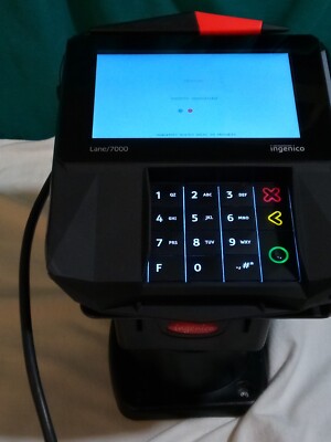 ingenico Lane/7000 Credit Card Terminal PRG30312951R WITH STAND | eBay