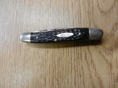 1978 Case XX 2 Dot Muskrat Pocket Knife Bone handles 3 7/8" 2 Blades ...
