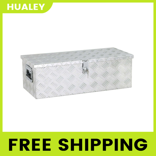 ALUMINUM PICKUP TRUCK TRUNK BED TOOL BOX TRAILER STORAGE+LOCK 39" X 13 ...