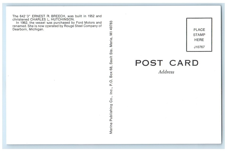 c1960's Ernest R. Breech Now Operated Rouge Steel Company Dearborn MI ...