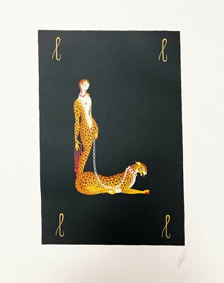 Erte "ALPHABET LETTER L" from the Alphabet suite 1976 MINT COND FULL ...