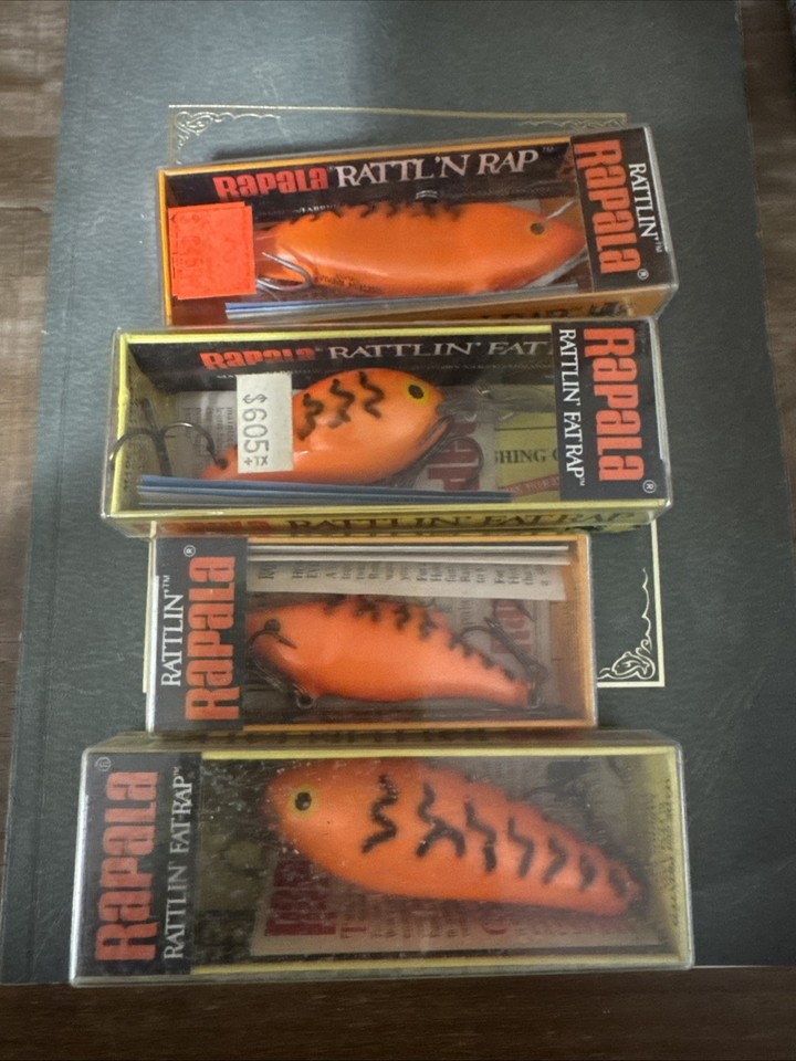 Rapala Rattlin Fat Rap Rare OCW Collection RNR RFR 5 & 7 Vintage Hard ...