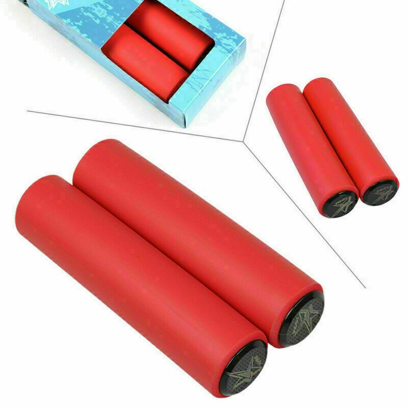 22.2mm Bar MTB folding Bike Cycling Handlebar Grips Silicone Grip End ...