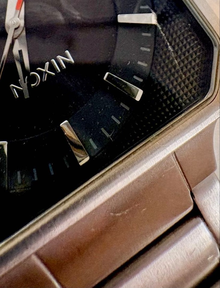 NIXON THE PLATFORM Watch Stainless Steel Square Face Rare Authentic | eBay