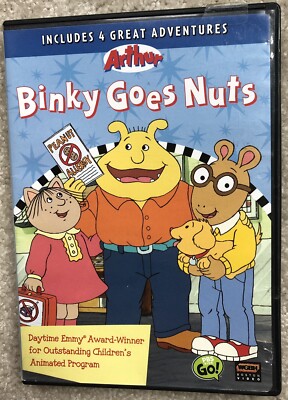 PBS Kids Arthur Binky Goes Nuts DVD Peanut Allergy, Brain, Kids Cartoon ...