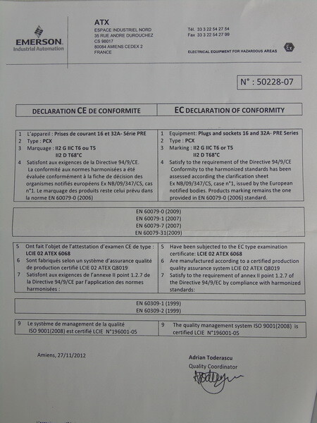 APPLETON PRE316RY PCX ATX WALL SOCKET OUTLET 16A 100-130VAC 1-GANG ...