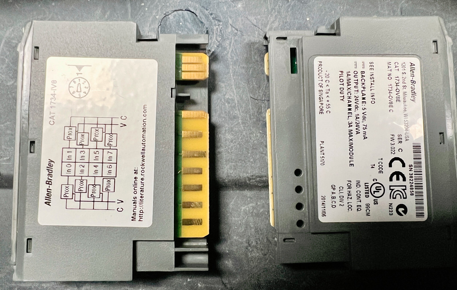 Allen Bradley 1734-OB8 Point I/O 8-Pt Digital Output Module FW: 3.022 ...