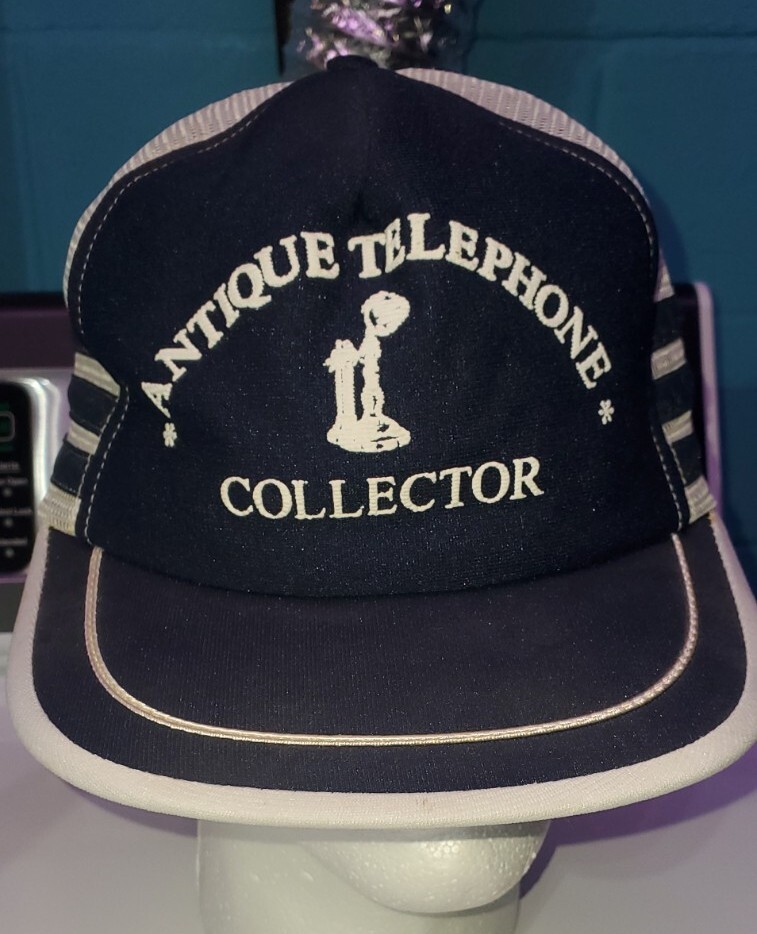 Antique Telephone Collector Trucker Hat Cap Mesh Snap… - Gem