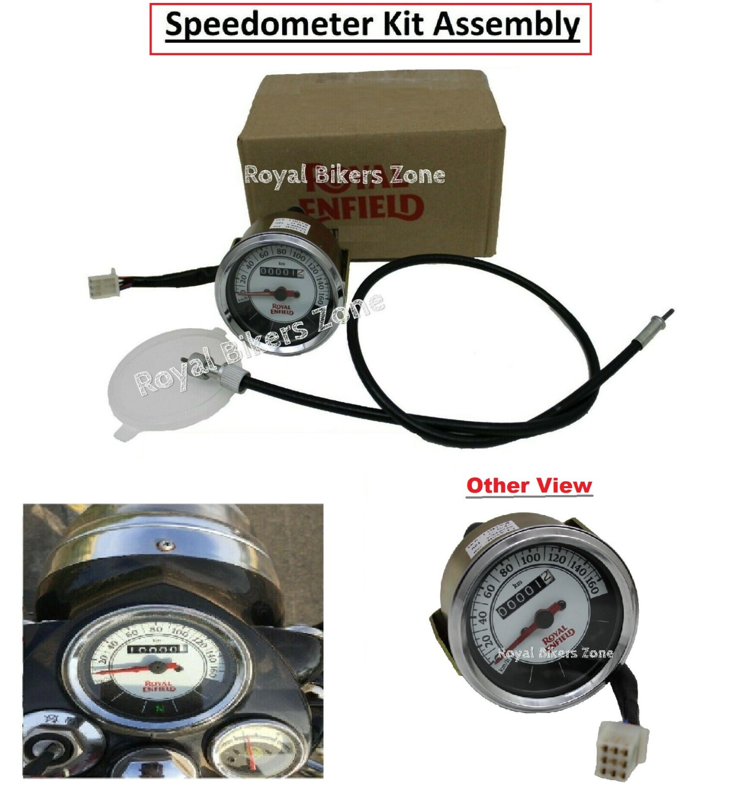Royal Enfield "Old Classic 350cc & 500cc" Speedometer Kit | eBay