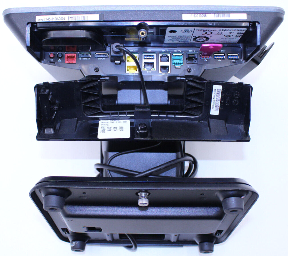 NCR 7745-3100-0004 12" POS Touch Screen Terminal w/Stand w/Power Supply ...