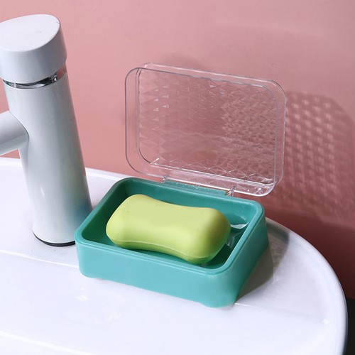Soap Tray Waterproof Exquisite One Hand Operation Soap Container with ...