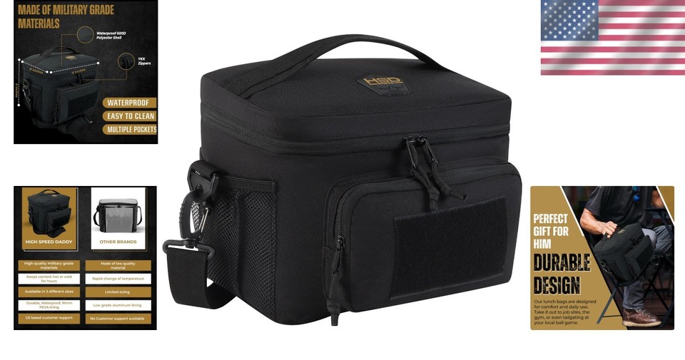 Large Insulated Lunch Bag - Military Grade Cooler Bag | eBay