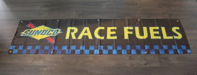 Sunoco Race Fuels Banner Flag Big 2x8 feet Race Racing Gas Station ...