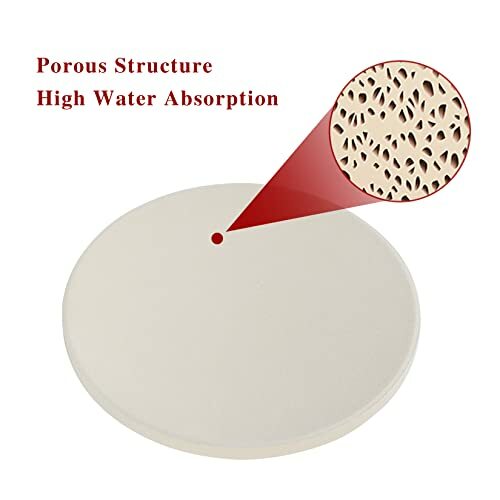 10" Round Pizza Stone For Oven And Grill Small Baking Stone Safe And ...