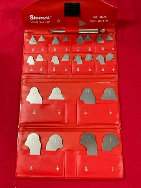 Starrett Radius GAGES S167CHZ Gage Set Stainless Steel S167c for sale ...