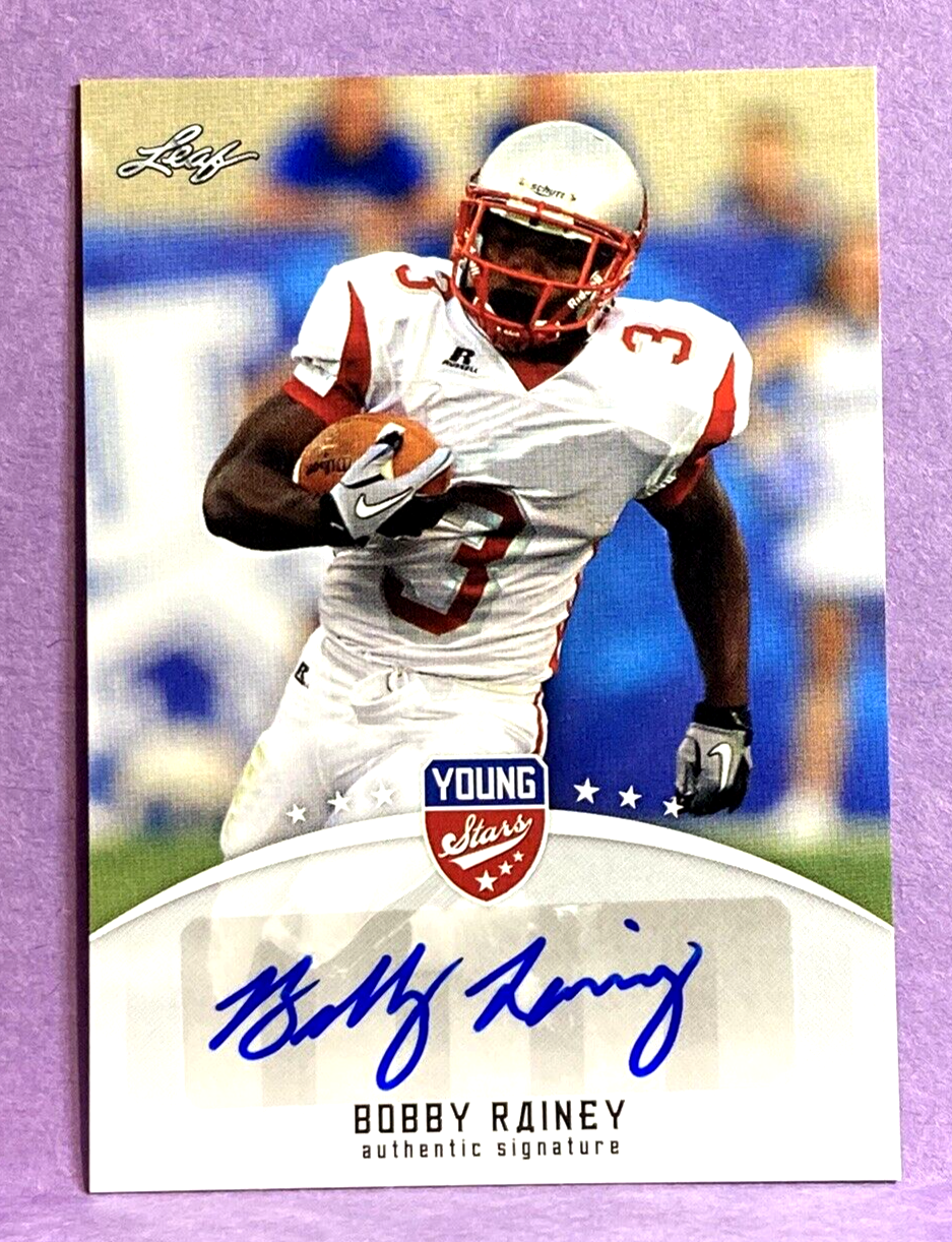 2012 Leaf Young Stars BOBBY RAINEY Rookie Autograph Card #BR1 Ravens | eBay