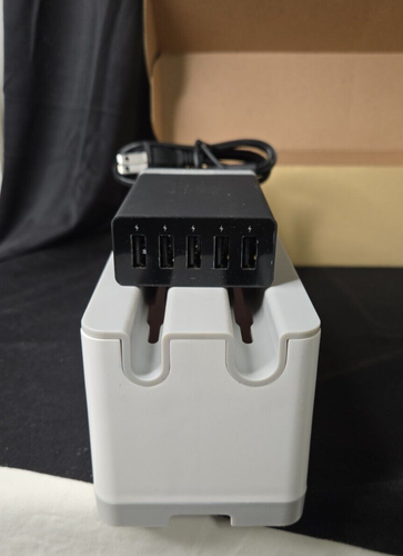 Cord Organiser with Tablet/ Phone holder 5 USB Ports make- gadgets ...