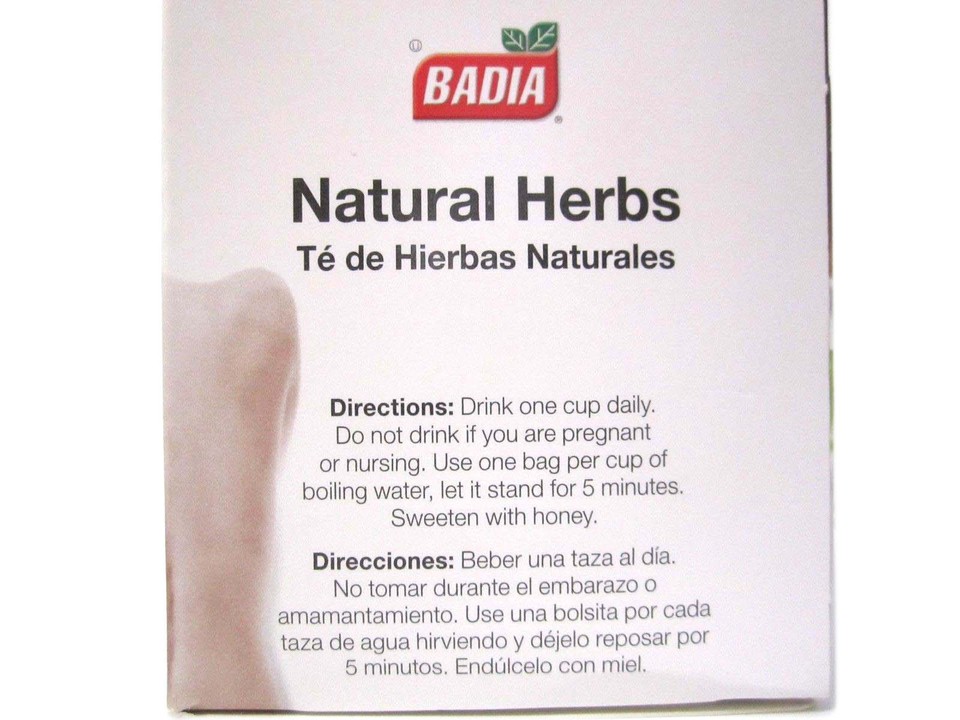 100 Bags Badia Natural Herbs/Slimming Tea/Lose Weight/Constipation ...