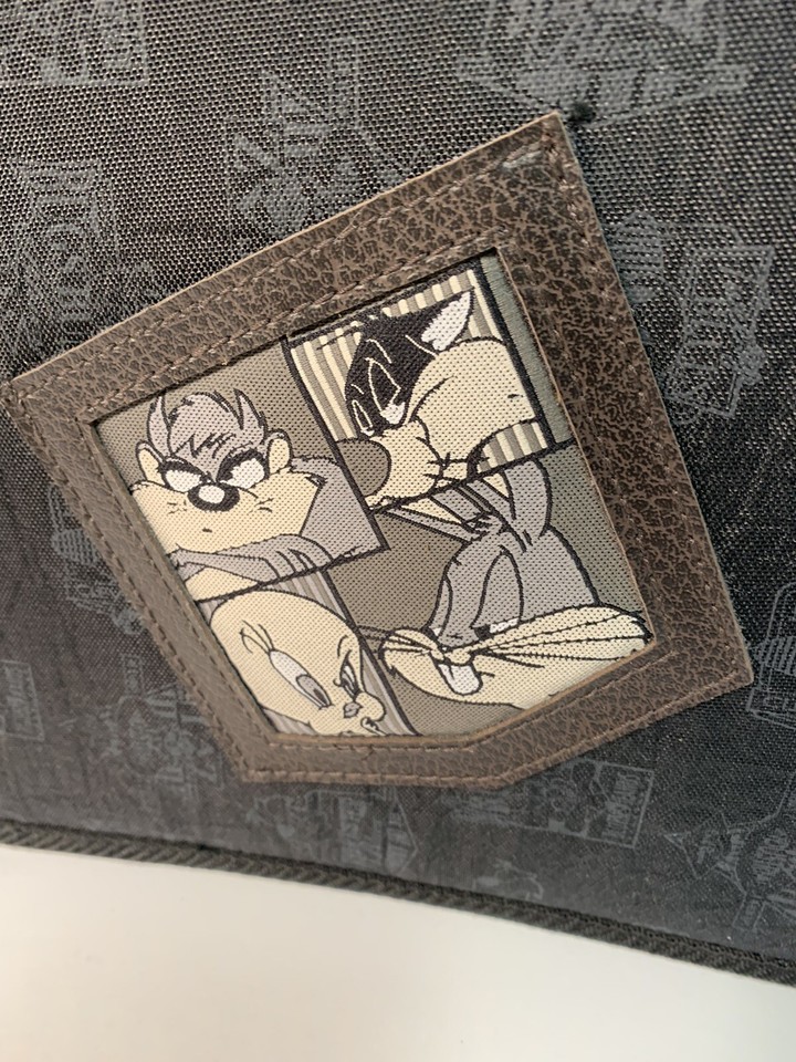 Vintage Stuart Hall Looney Tunes Binder 90's Bugs Tweety Sylvester Taz ...