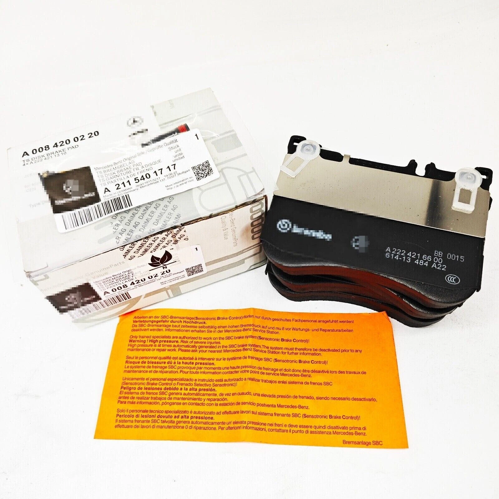 GENUINE Front Brake Pad Set Fit For Mercedes-Benz W222 S550 Maybach ...