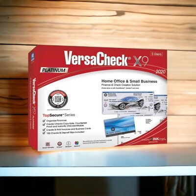 *NEW Versa check X9 2020 Business Pro Finance & Check Creation Solution ...