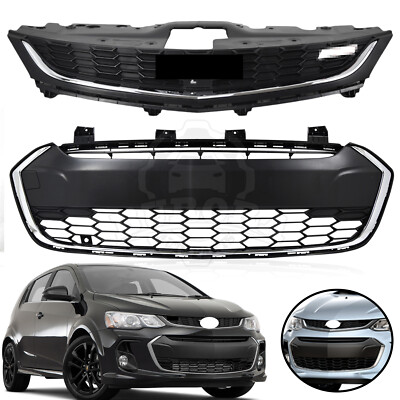 For 2017-2020 Chevrolet Sonic Front Upper Grille Lower Grill GM1036197 ...