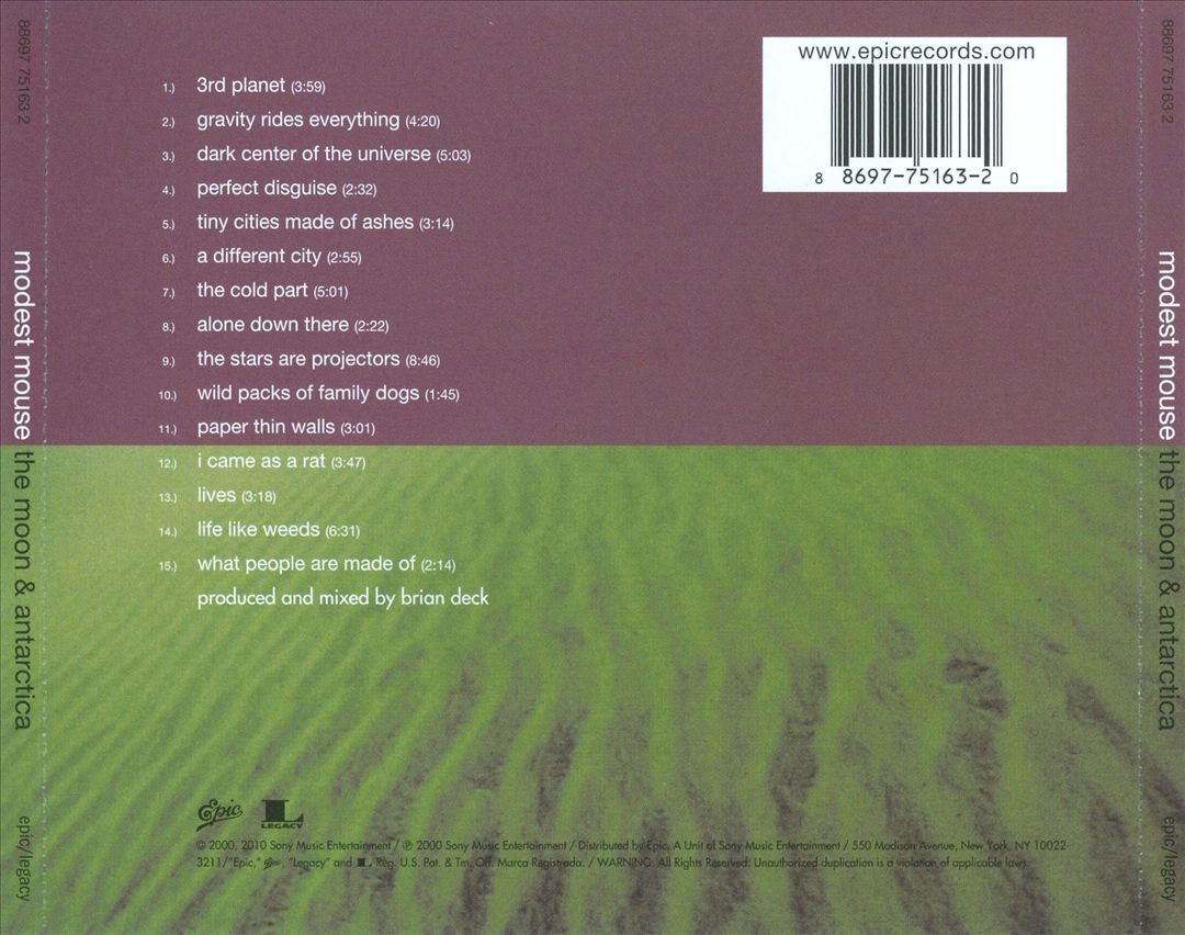 MODEST MOUSE - THE MOON & ANTARCTICA NEW CD 886977516320| eBay
