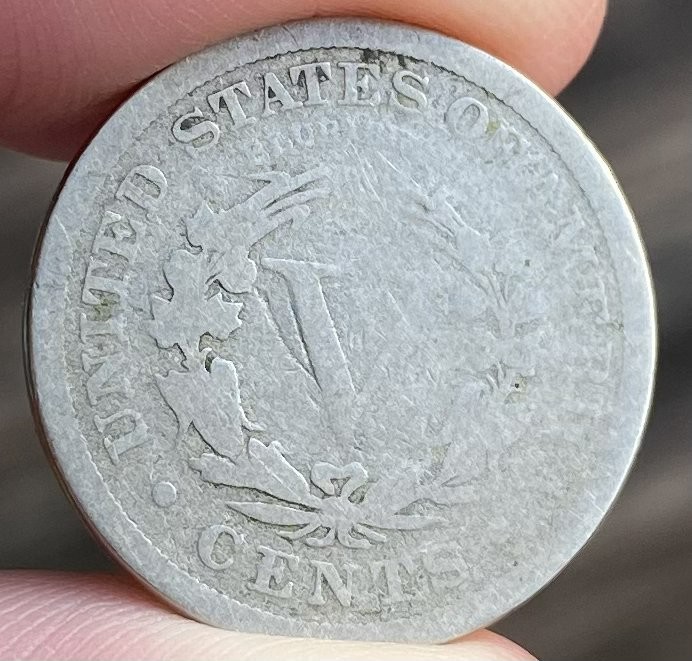 1883 LIBERTY Nickel WITH CENTS 0.05 USA 5 w/Cents V Cent - (1st YEAR ...
