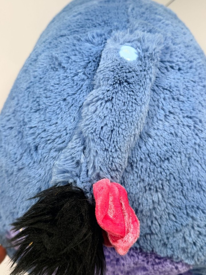 Disney Eeyore Fluffy Large Plush Stuffed Animal Detachable Tail Winnie ...