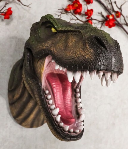 Large Prehistoric Jurassic King Dinosaur Tyrannosaurus Rex Wall Decor ...
