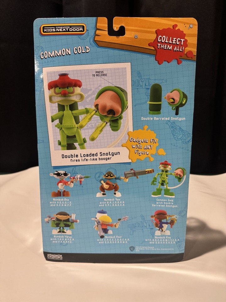 KND Codename Kids Next Door Common Cold Action Figure Cartoon Network ...