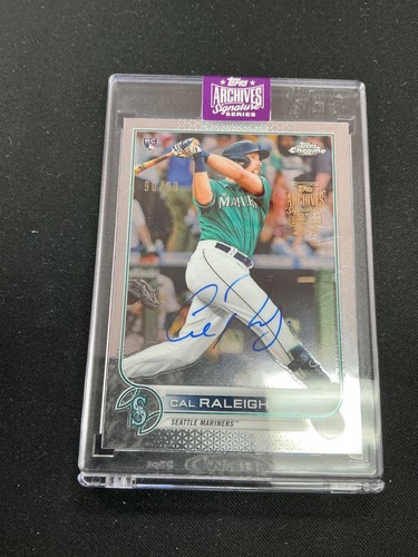 2025 Topps Archives Signature Series Cal Raleigh RC Autograph Auto /99 ...
