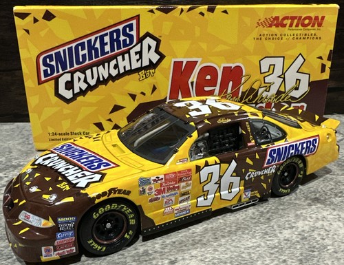 2001 Ken Schrader Snickers Cruncher Bar #36 Pontiac 1/24 Action NASCAR ...