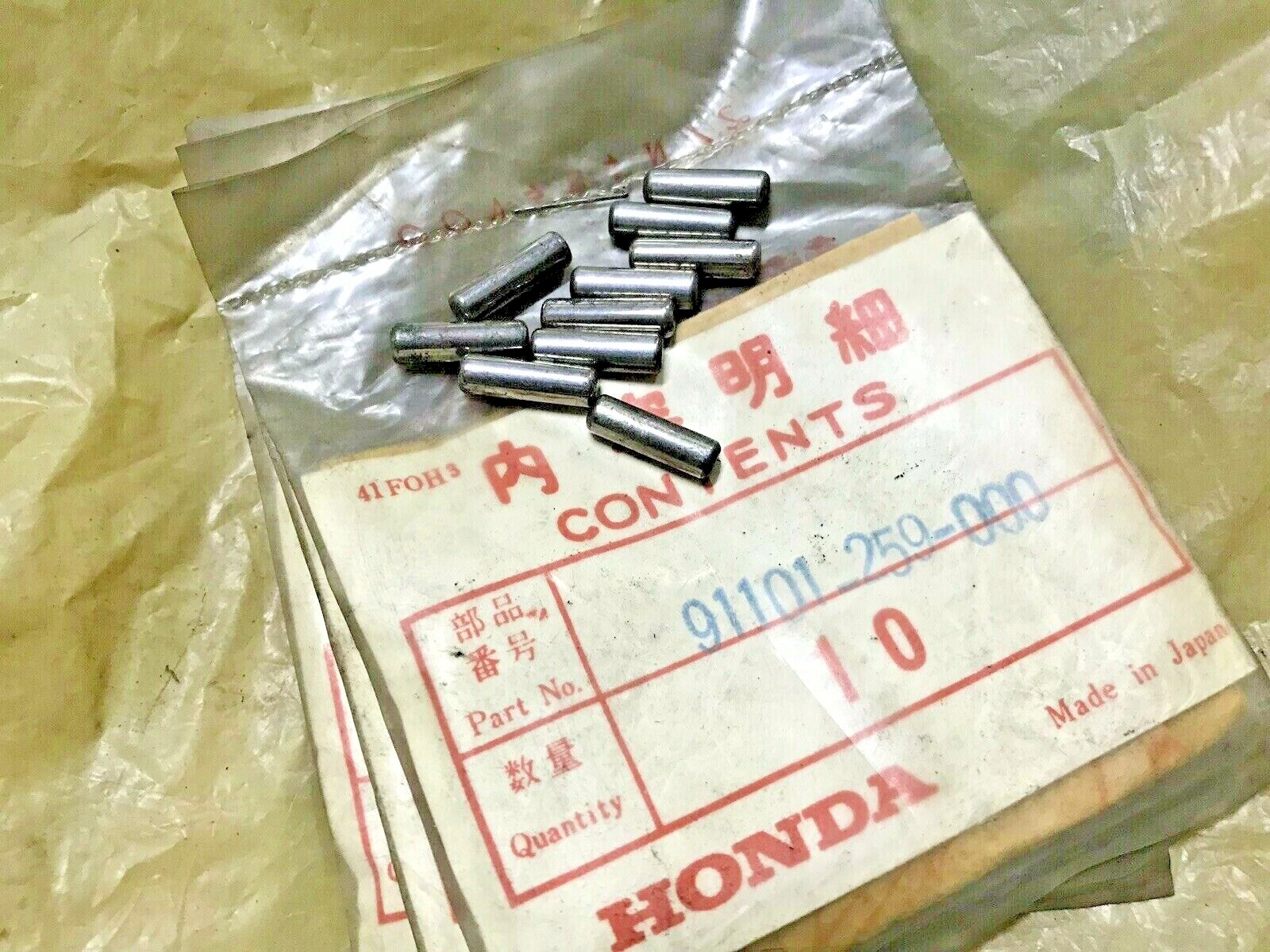 Honda C72 C77 C78 CA77 CL72 CL77 Roller Crankshaft 4x13 NOS x10 91101 ...