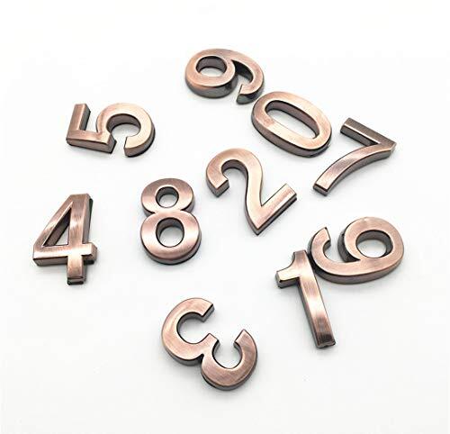 1.5 Inch Mailbox Numbers, Self Stick 3D Door Numbers, Decor Sign Number ...